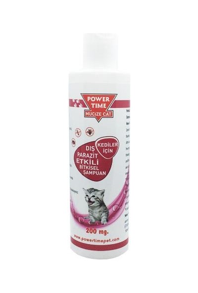 Power Time Kedi Diş Parazit Şampuanı 200 Mg Power Time Kedi Diş Parazit Şampuanı 200 Mg