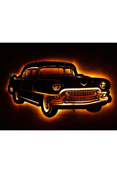 MF Tasarım Rgb Kumandalı Araba Belair 56' Chevrolet LED Işıklı Ahşap Mdf Dekoratif Tablo 85X55 MF Tasarım Rgb Kumandalı Araba Belair 56' Chevrolet LED Işıklı Ahşap Mdf Dekoratif Tablo 85X55
