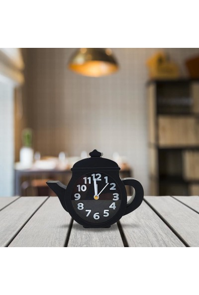 Hediye Kesesi Demlik Görünümlü Dekoratif Masa Saati