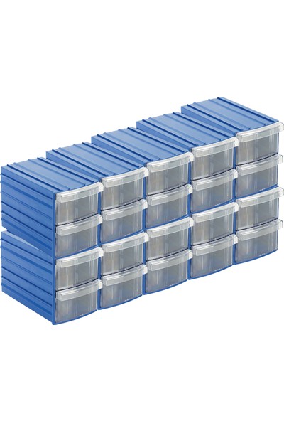 Sembol Y92 Plastik Çekmeceli Kutu (20 Çekmeceli)