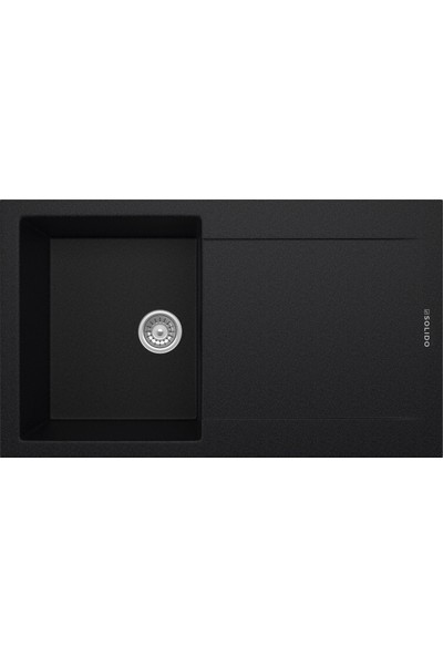 Solido Olivin Dl-86 Granit Eviye (Metallıc Black) Solido Olivin Dl-86 Granit Eviye (Metallıc Black)