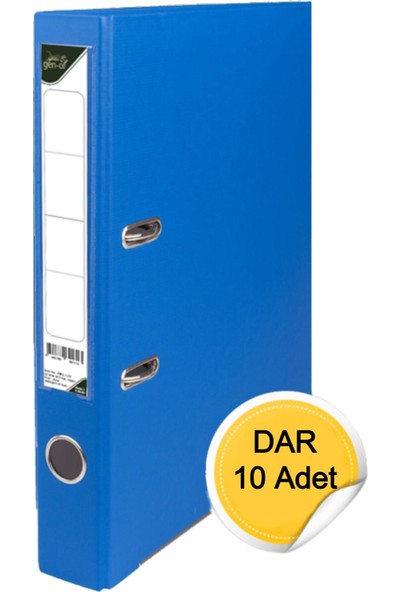 Gen-Of Plastik Klasör Dar Mavi 10'lu