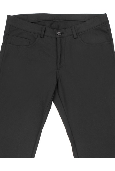 İmza Siyah Düz Desen Spor Pantolon