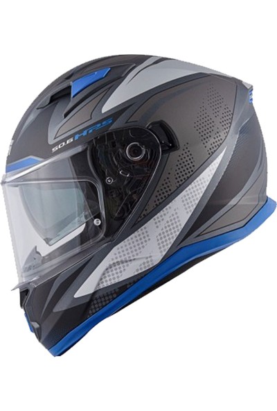 Givi Stoccarda Follow Mat Tıtanıum-Gri-Mavi Kask L Givi Stoccarda Follow Mat Tıtanıum-Gri-Mavi Kask L