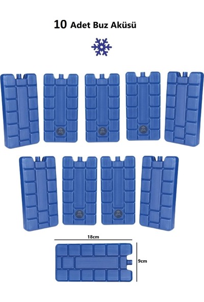 Icex 10'lu Medikal Buz Aküsü / Kasedi - Kamp Outdoor Piknik Plaj Çanta Soğutucu