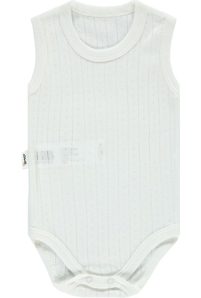 Civil Baby Bebek Çıtçıtlı Badi 0-24 Ay Ekru