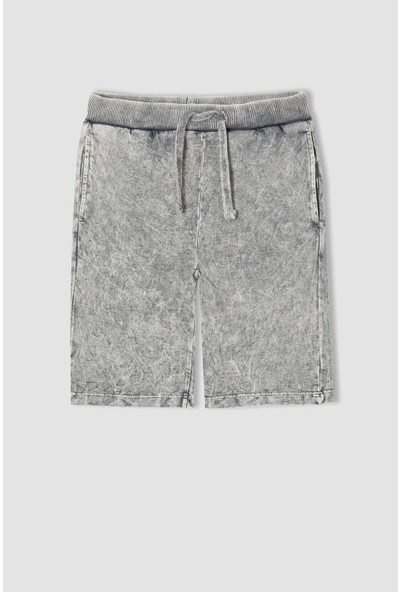 Defacto Erkek Çocuk Esnek Belli Bermuda Şort V8770A621HS