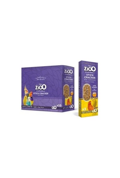 Zioo Bal Aromalı Kanarya Krakeri 3'lü Zioo Bal Aromalı Kanarya Krakeri 3'lü