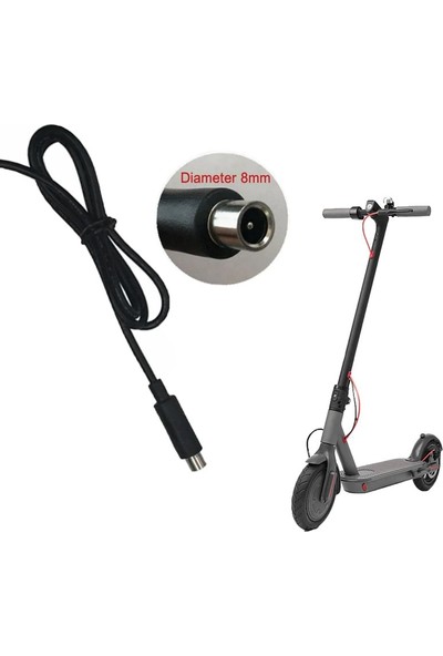 Scootersan Xiaomi Mijia M365 Elektrikli Scooter Şarj Cihazı Kablosu