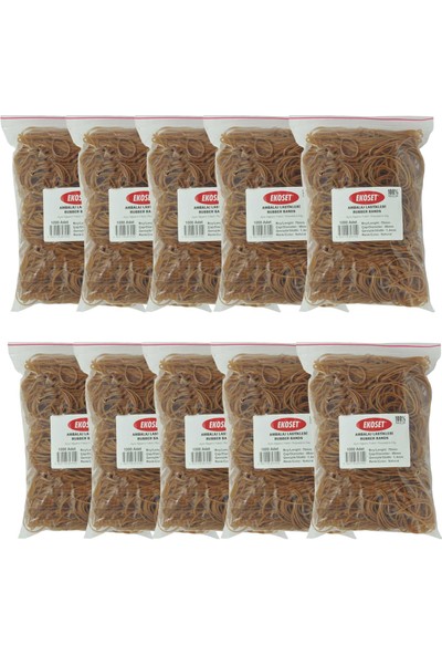 Ekoset Kauçuk Paket Ambalaj Para Lastiği 70 mm 10000'LI