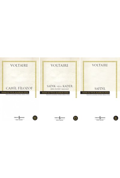 Voltaire Seti / Cahil Filozof - Sadık Veya Kader - Safdil Voltaire Seti / Cahil Filozof - Sadık Veya Kader - Safdil