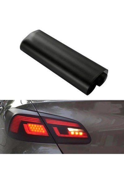AutoFolyo Mat Siyah Far Filmi 30 cm x 5 Metre