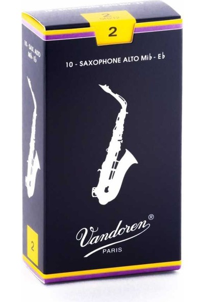 Vandoren SR212 Classic Eb Alto Saksafon Kamışı (2 Numara)