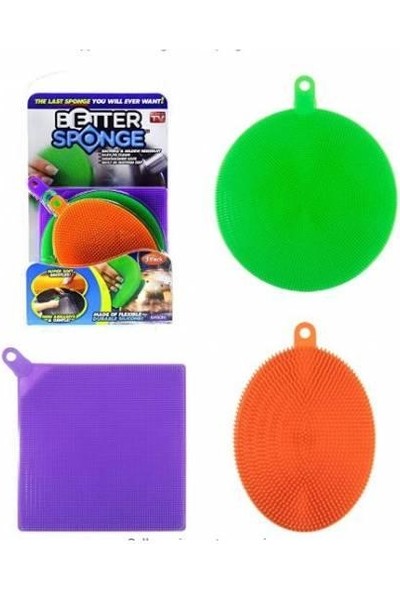 Matesstore Better Sponge Silikon Bulaşık Sebze Yıkama Sünger Antibakteriyel Matesstore Better Sponge Silikon Bulaşık Sebze Yıkama Sünger Antibakteriyel