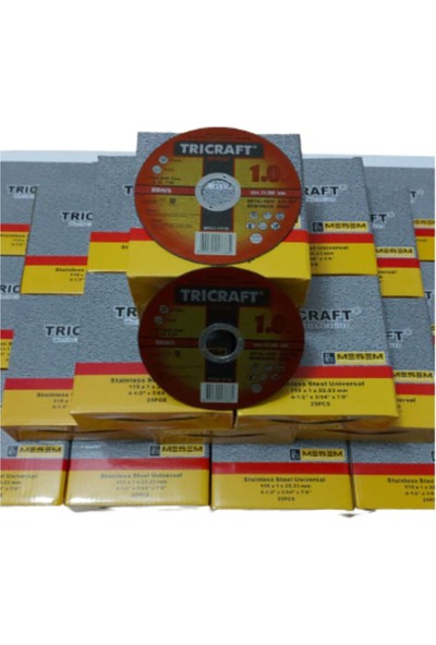 Tricraft Sufi Metal Kesici Spral Taş 600 Adet 115 x 1 mm