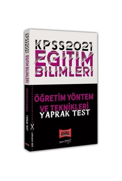 Yargı Yayınları KPSS 2021 Eğitim Bilimleri Öğretim Yöntem ve Teknikleri Yaprak Test Yargı Yayınları KPSS 2021 Eğitim Bilimleri Öğretim Yöntem ve Teknikleri Yaprak Test