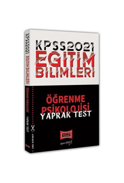 Yargı Yayınları KPSS 2021 Eğitim Bilimleri Öğrenme Psikolojisi Yaprak Test