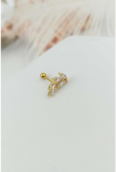 ÇLK Accessories 316 L Çelik Damla Taş Yaprak Figür Piercing TRPIERCING061 PIER32003 ÇLK Accessories 316 L Çelik Damla Taş Yaprak Figür Piercing TRPIERCING061 PIER32003