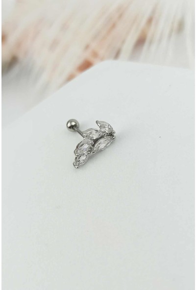 ÇLK Accessories 316 L Çelik Damla Taş Yaprak Figür Piercing TRPIERCING061 PIER32003 ÇLK Accessories 316 L Çelik Damla Taş Yaprak Figür Piercing TRPIERCING061 PIER32003