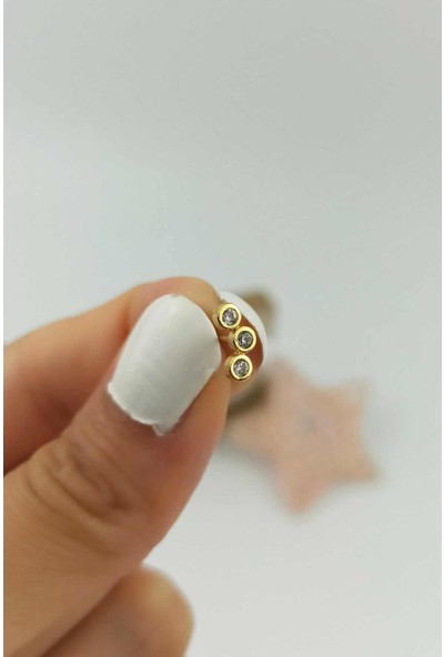 ÇLK Accessories 316 L Çelik Üç Taşlı Piercing TRPIERCING063 PIER32003 ÇLK Accessories 316 L Çelik Üç Taşlı Piercing TRPIERCING063 PIER32003