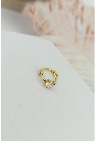 ÇLK Accessories 316 L Çelik Tek Taşlı Halka Piercing TRPIERCING069 PIER32003 ÇLK Accessories 316 L Çelik Tek Taşlı Halka Piercing TRPIERCING069 PIER32003