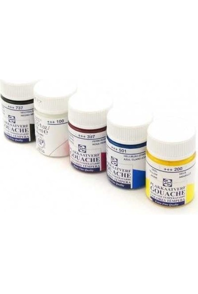 Talens Ana Renkler Guaj Boya Set 16 ml 5'li