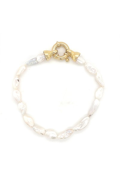 Birinci1926 925 Ayar Gümüş Barok İnci Bayan Bileklik