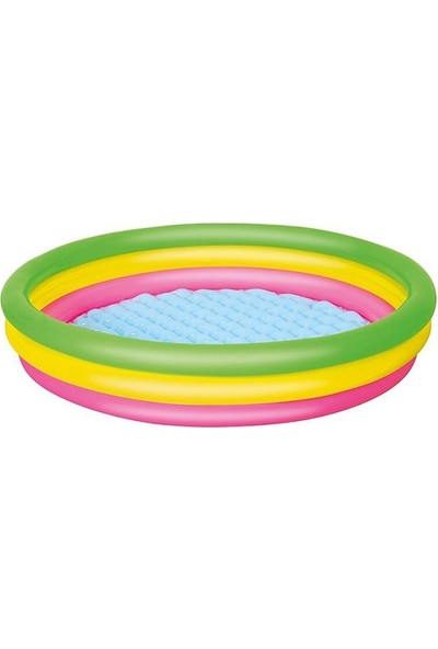 Bestway 3 Boğumlu Şişme Tabanlı Havuz 152CMX30CM 51103+EL Pompası