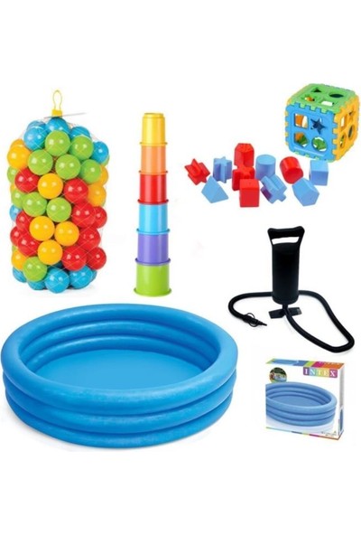 SmartFox Intex Havuz + Bultak + Top + Pompa ve Kule Set