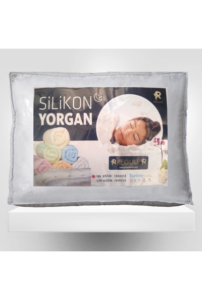 Regule Mikrofiber Tek Kişilik Silikon Yorgan 155 215 cm