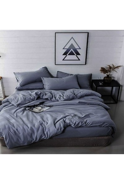 Üntaş Life Koyu Gri Düz Renk çift kişilik Lastikli Çarşaflı Nevresim Takımı 200x220 Üntaş Life Koyu Gri Düz Renk çift kişilik Lastikli Çarşaflı Nevresim Takımı 200x220