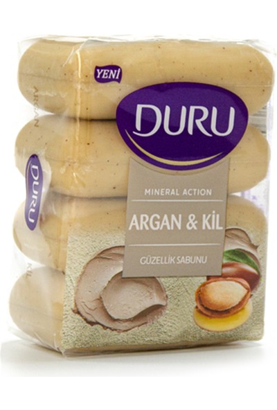 Duru Mineral Action Argan & Kil 4'lü Güzellik Sabunu 280 gr
