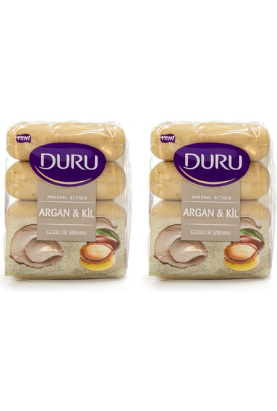Duru Mineral Action Argan & Kil 4'lü Güzellik Sabunu 280 gr x 2 Adet Duru Mineral Action Argan & Kil 4'lü Güzellik Sabunu 280 gr x 2 Adet