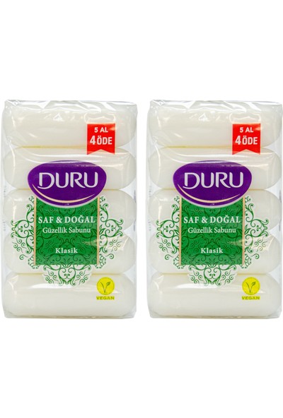 Duru Saf & Doğal Klasik 5 'li Güzellik Sabunu 350 gr x 2 Adet