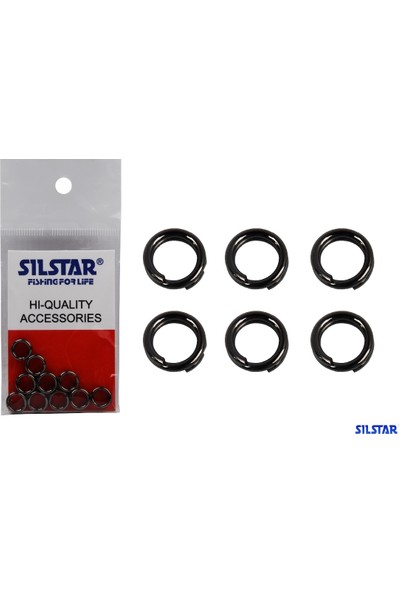 8640 129 Güçlü Halka 1.2X9 Mm Black Nıckel 10 Lu