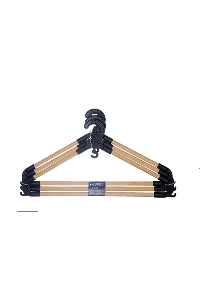 Seowood Ahşap Askılık 3 Adet - Ahşap Elbise Askısı Özel Üretim 42,5 cm (Patentli Model) Seowood Ahşap Askılık 3 Adet - Ahşap Elbise Askısı Özel Üretim 42,5 cm (Patentli Model)