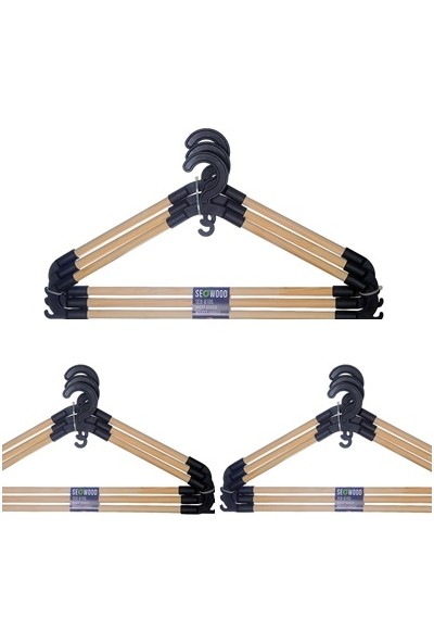 Seowood Ahşap Askılık 9 Adet - Ahşap Elbise Askısı Özel Üretim 42,5 cm (Patentli Model) Seowood Ahşap Askılık 9 Adet - Ahşap Elbise Askısı Özel Üretim 42,5 cm (Patentli Model)