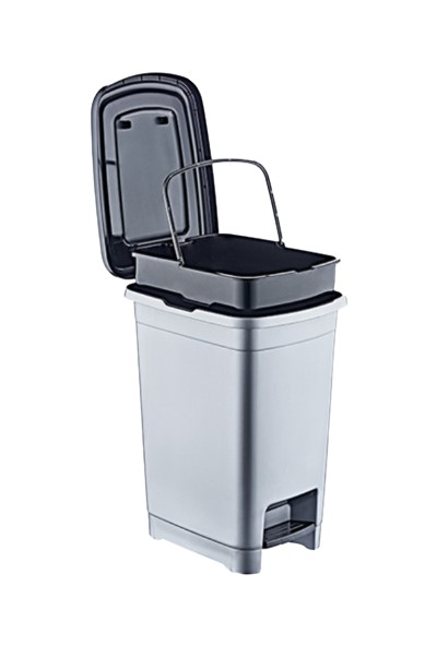 Favori Tedarik Çöp Kovası 25 Lt Slim Pedallı Iç (Ek) Kovalı Gri Favori Tedarik Çöp Kovası 25 Lt Slim Pedallı Iç (Ek) Kovalı Gri