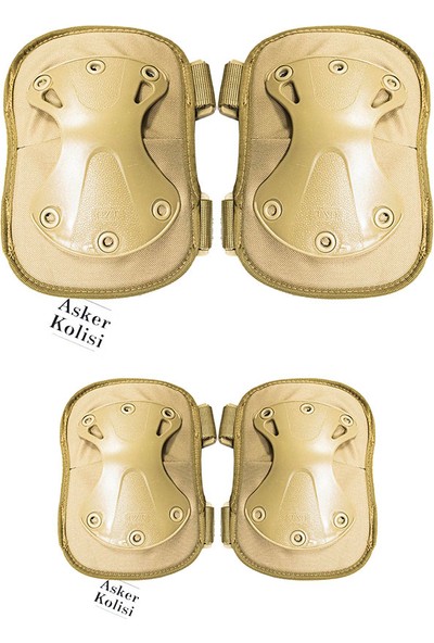 Bej Koruyucu Dizlik ve Dirseklik Takımı - Askeri Airsoft Motosiklet Bisiklet Bej Koruyucu Dizlik ve Dirseklik Takımı - Askeri Airsoft Motosiklet Bisiklet