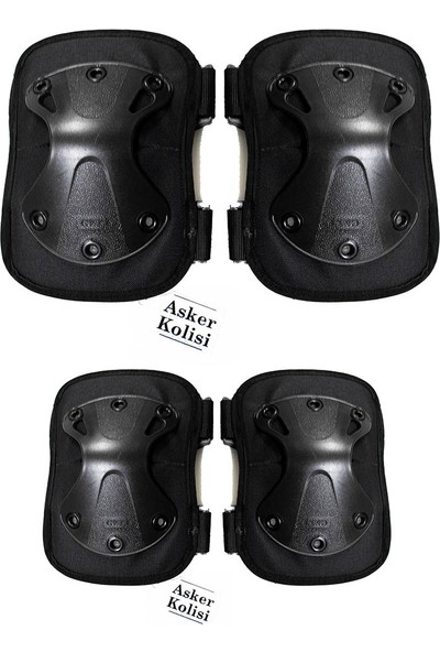 Siyah Koruyucu Dizlik ve Dirseklik Takımı - Askeri Airsoft Motosiklet Bisiklet Siyah Koruyucu Dizlik ve Dirseklik Takımı - Askeri Airsoft Motosiklet Bisiklet