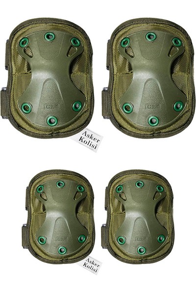 Haki Koruyucu Dizlik ve Dirseklik Takımı - Askeri Airsoft Motosiklet Bisiklet Haki Koruyucu Dizlik ve Dirseklik Takımı - Askeri Airsoft Motosiklet Bisiklet