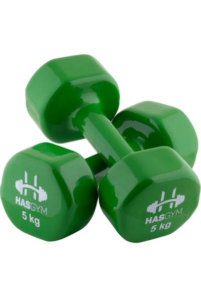 Finxsport Vinyl Dambıl Ağırlık Seti 2 x 5kg Finxsport Vinyl Dambıl Ağırlık Seti 2 x 5kg