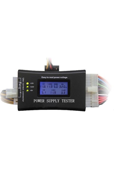 Molix Dijital LCD Ekran Pc 20/24 Pin Güç Kaynağı Test Ölçüm Cihazı Power Suply Tester Molix Dijital LCD Ekran Pc 20/24 Pin Güç Kaynağı Test Ölçüm Cihazı Power Suply Tester