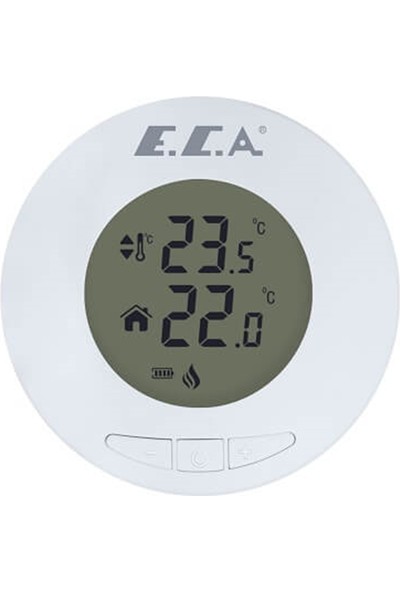 E.C.A Eca Circle 100 W Kablosuz Dijital Oda Termostatı
