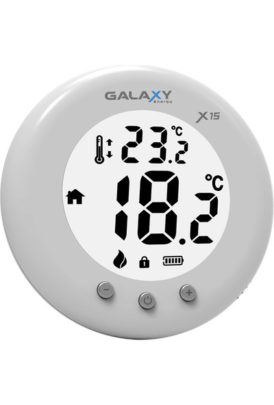 Galaxy X15 Beyaz Kablosuz Dijital Oda Termostatı