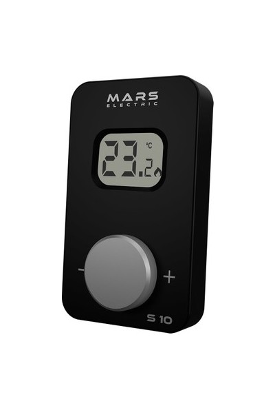 Mars S10 Siyah Kablosuz Dijital Oda Termostatı