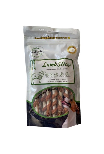 Natura Pet Eco Natura Pet Lamb Stick Kuzu Sargılı Stick Kemik Ödülü 100GR
