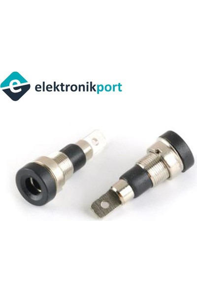 Elektronikport Banana Dişi Jak 4mm Siyah - Female Jack Yüksek Kalite Elektronikport Banana Dişi Jak 4mm Siyah - Female Jack Yüksek Kalite