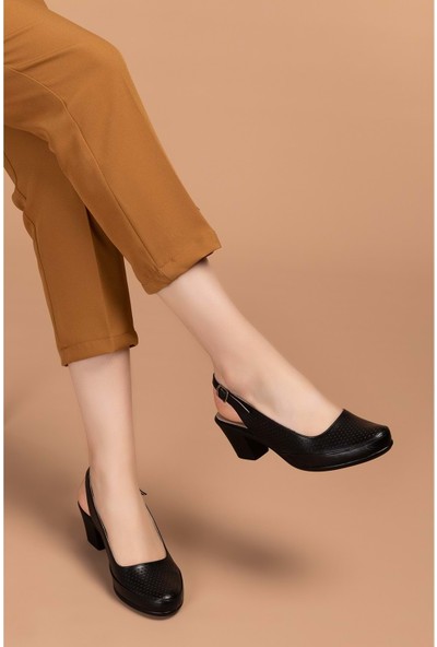 Gondol Kadın Deri Klasik Topuklu Ayakkabı VDT.272 - Siyah - 34 Gondol Kadın Deri Klasik Topuklu Ayakkabı VDT.272 - Siyah - 34