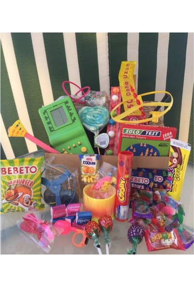 Nostalji Kutusu Nostalji Retro Dolu Dolu Lezzetler Oyuncaklar